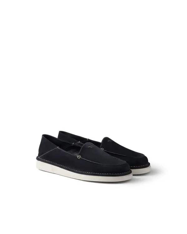 Prada Suede Slip-ons - Blue