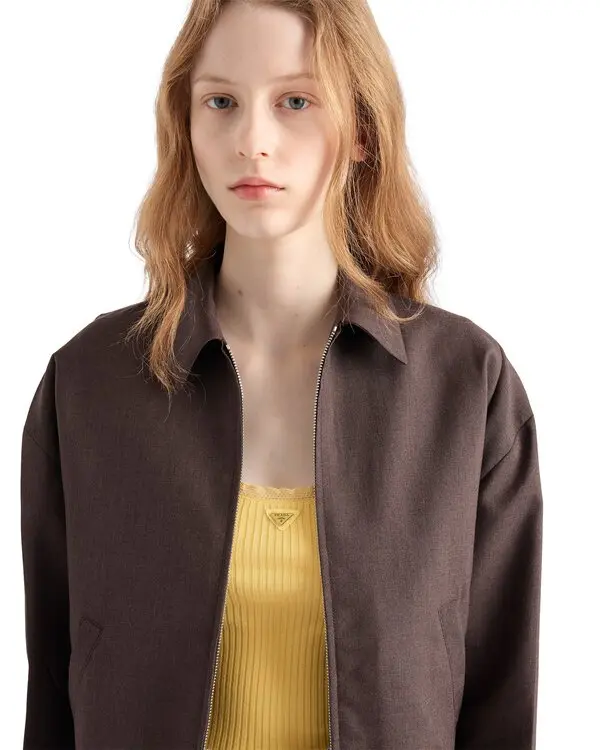 Prada Ribbed Cotton Top - Yellow