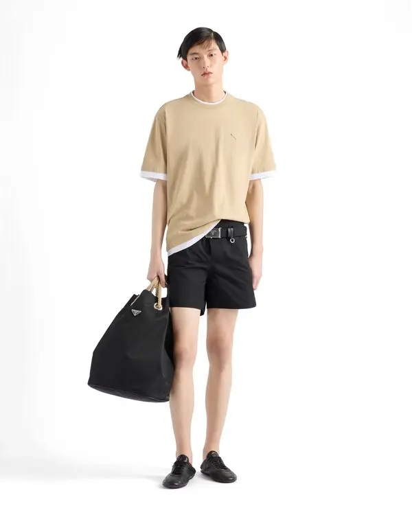 Prada Cotton T-shirt - Neutral