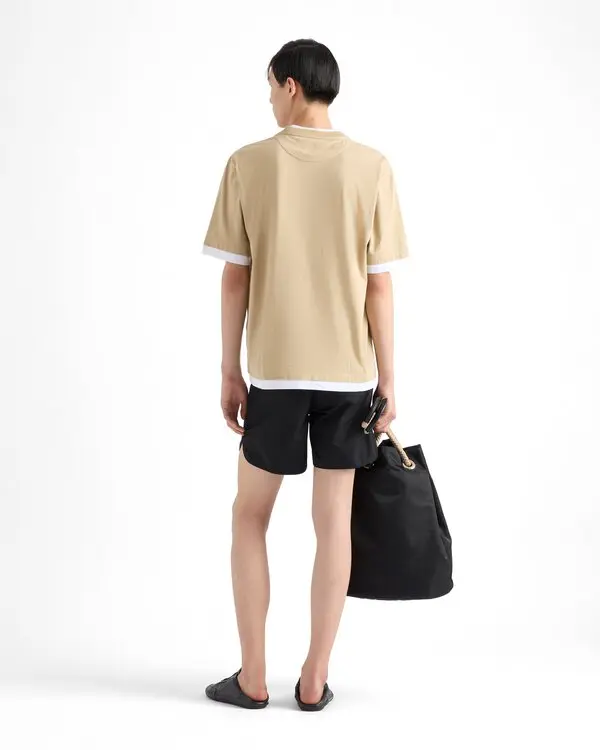 Prada Cotton T-shirt - Neutral