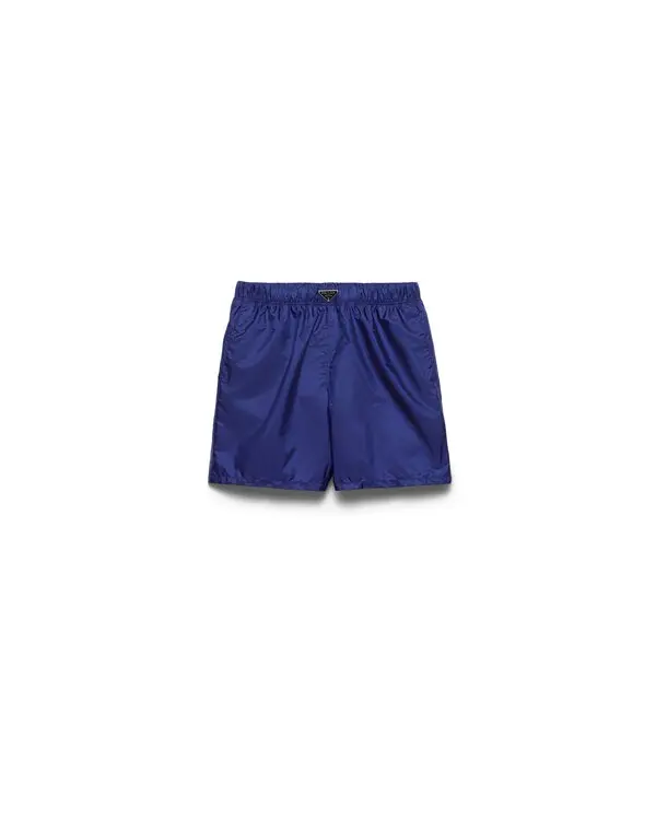 Prada Re-nylon Swim Trunks - Blue