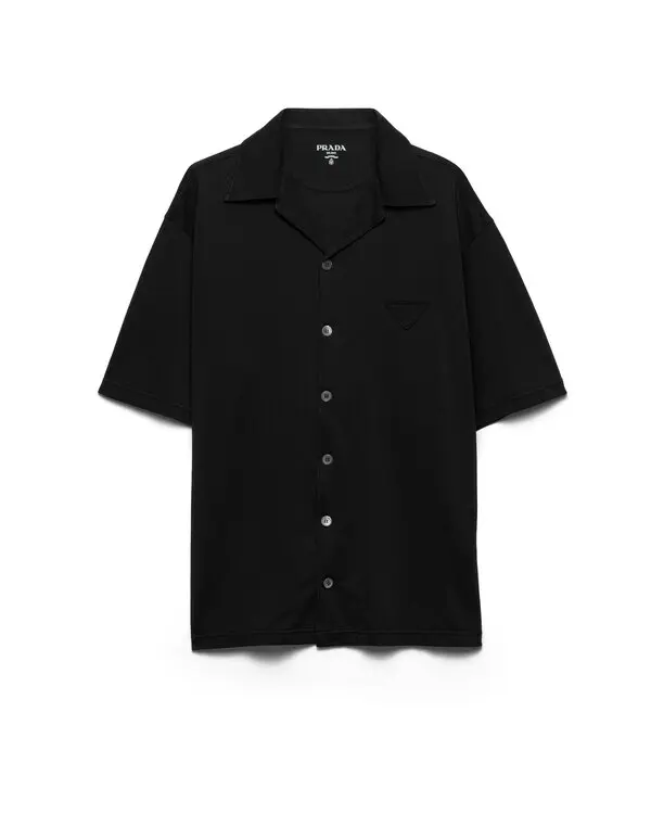 Prada Piqué Shirt - Black