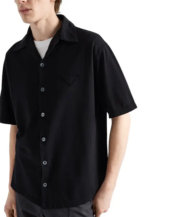 Prada Piqué Shirt - Black