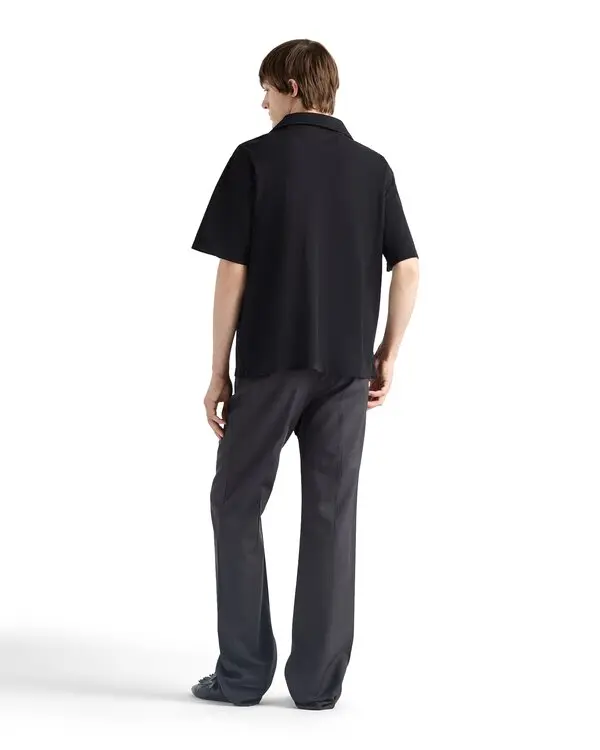 Prada Piqué Shirt - Black