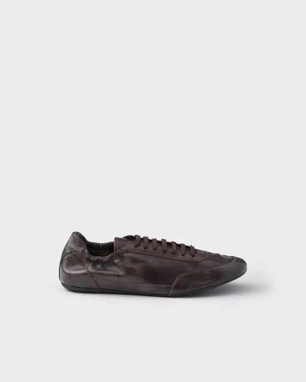 Prada Collapse Leather Sneakers