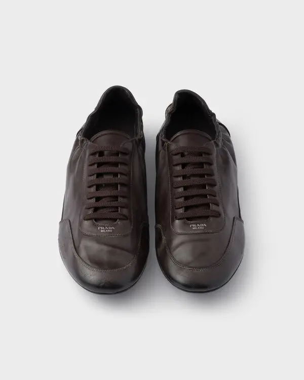 Prada Collapse Leather Sneakers