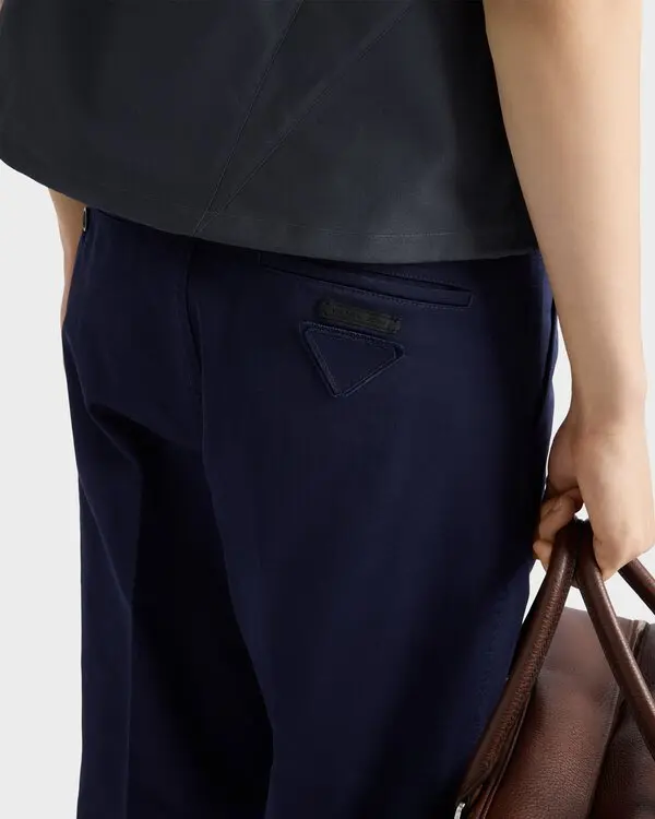 Prada Cotton Chino Pants - Navy | Editorialist