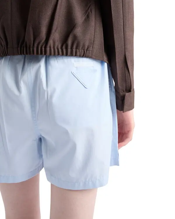 Prada Cotton Poplin Shorts