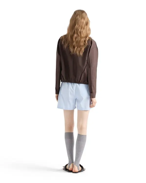 Prada Cotton Poplin Shorts