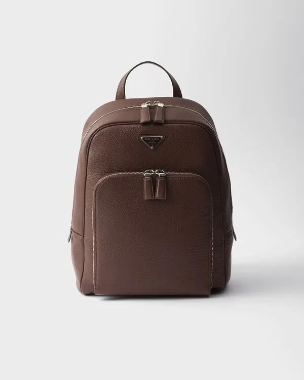 Prada Leather Backpack - Sienna