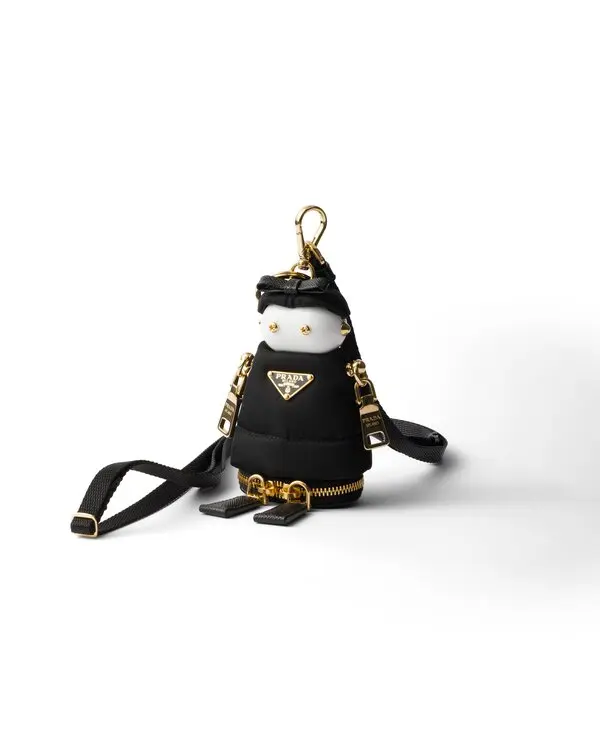 Prada Re-nylon Robot Keychain Charm