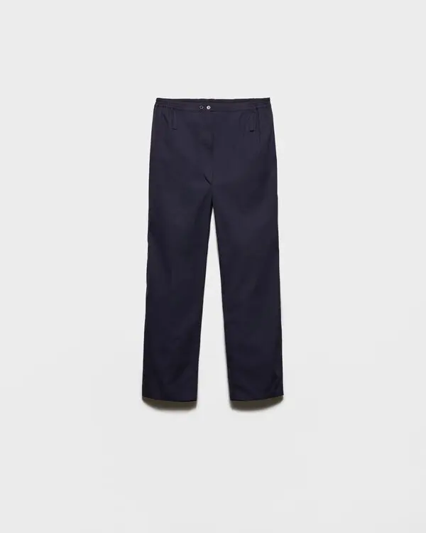 Prada Cotton Poplin Straight Leg Pants