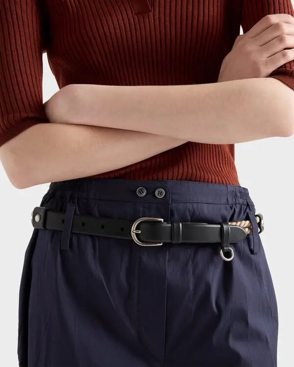 Prada Cotton Poplin Straight Leg Pants
