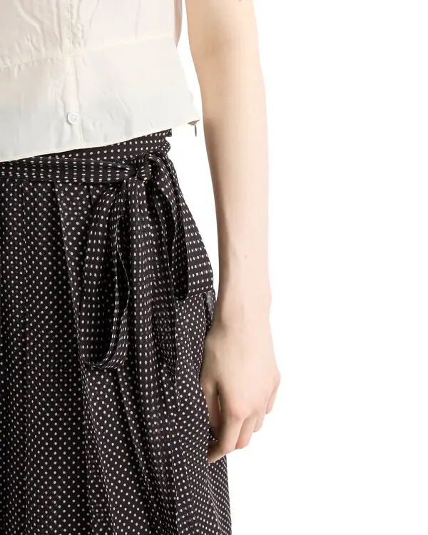 Prada Printed Chiffon Wrap Skirt