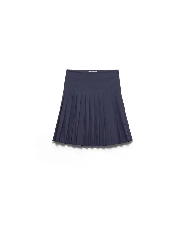 Prada Pleated Poplin Skirt