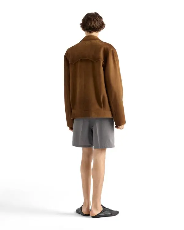 Prada Suede Jacket - Brown