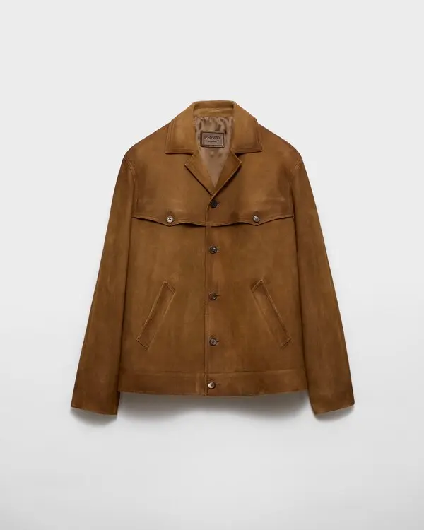 Prada Suede Jacket - Tobacco