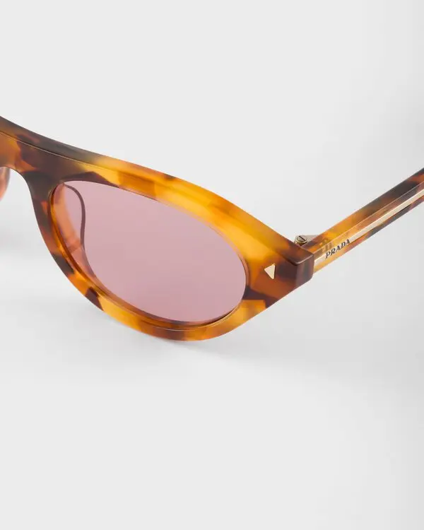 Prada Sunglasses With Metal Plaque