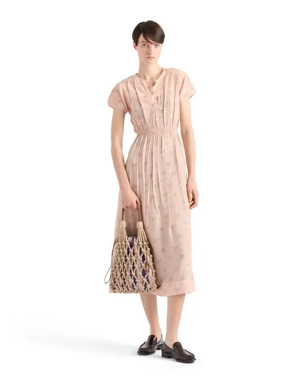 Prada Noué Medium Macramé Bag - Neutral