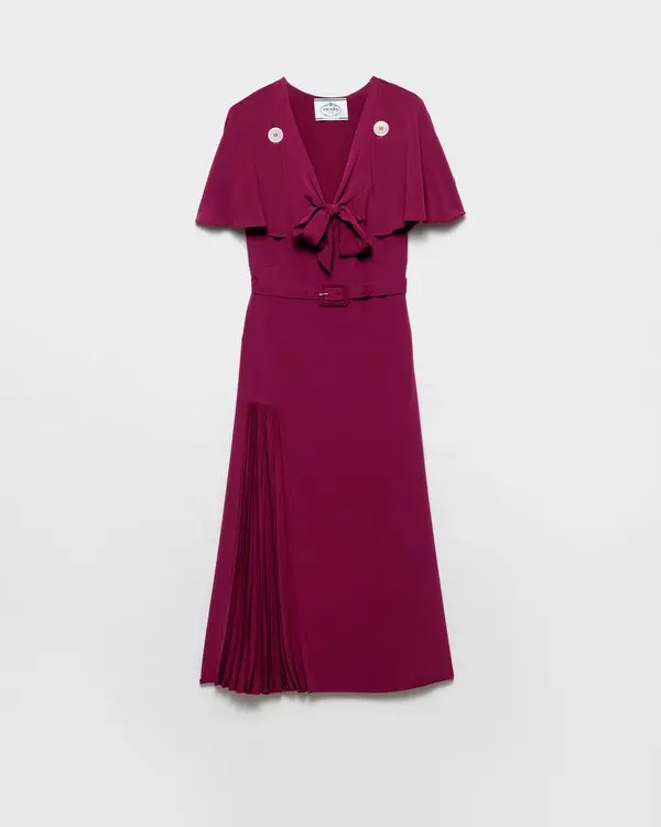 Prada Pleated Marocain Dress