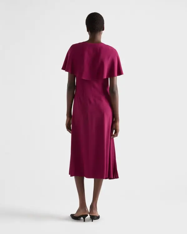 Prada Pleated Marocain Dress