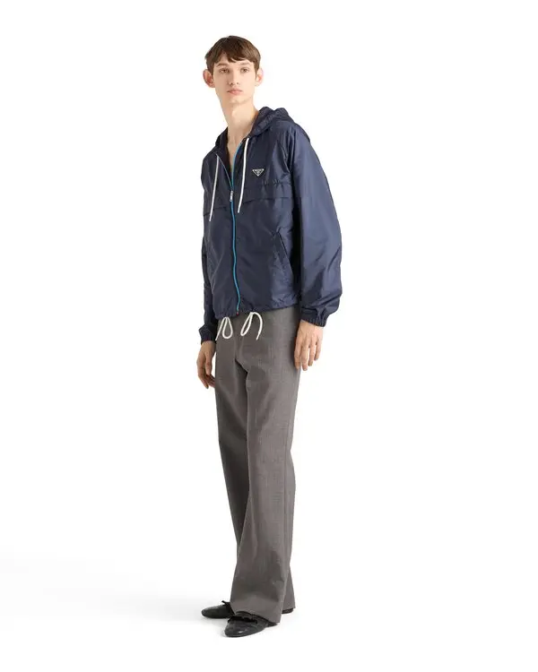 Prada Re-nylon Blouson Jacket - Blue