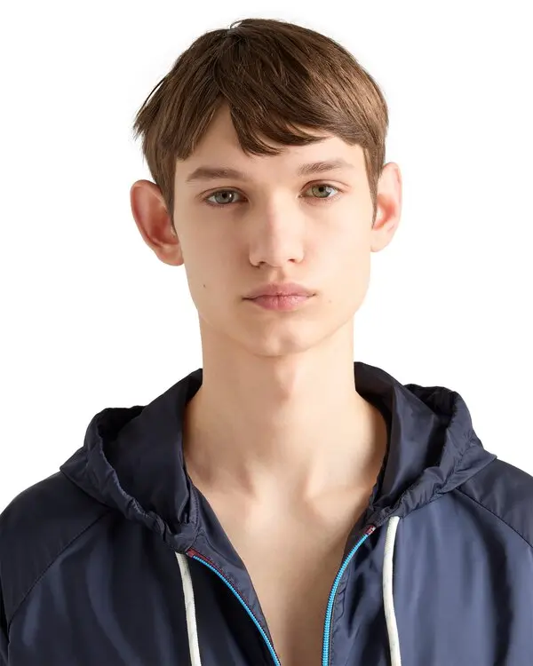 Prada Re-nylon Blouson Jacket - Blue