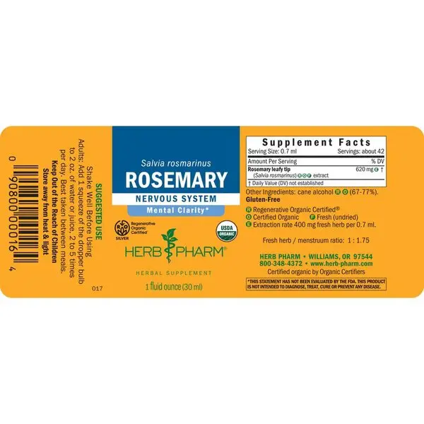 HERB PHARM Rosemary 30 Ml