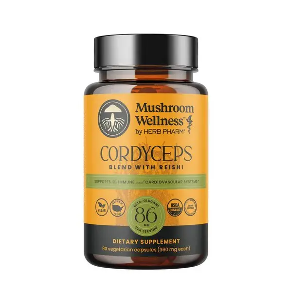 HERB PHARM Cordyceps Blend With Reishi 90 Capsules - One-color