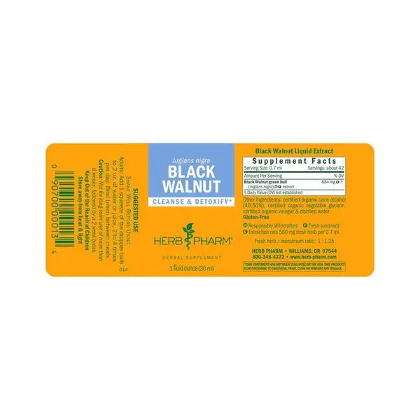 HERB PHARM Black Walnut 30 Ml