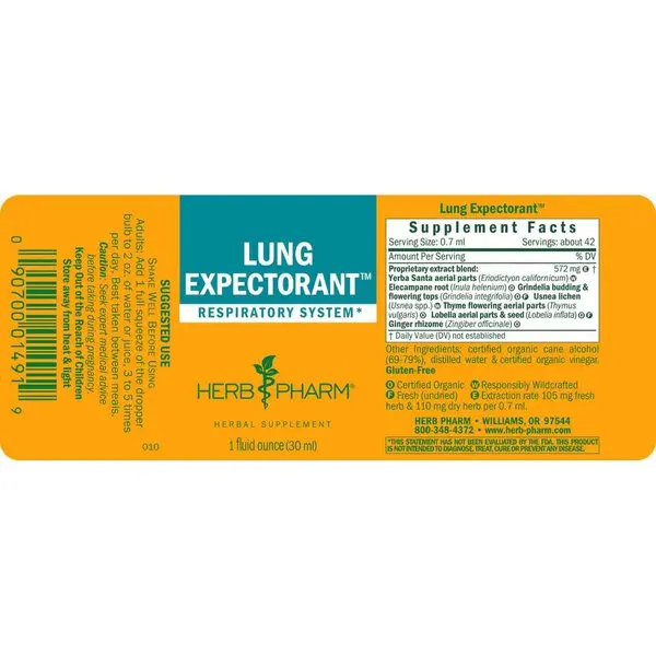 HERB PHARM Lung Expectorant
