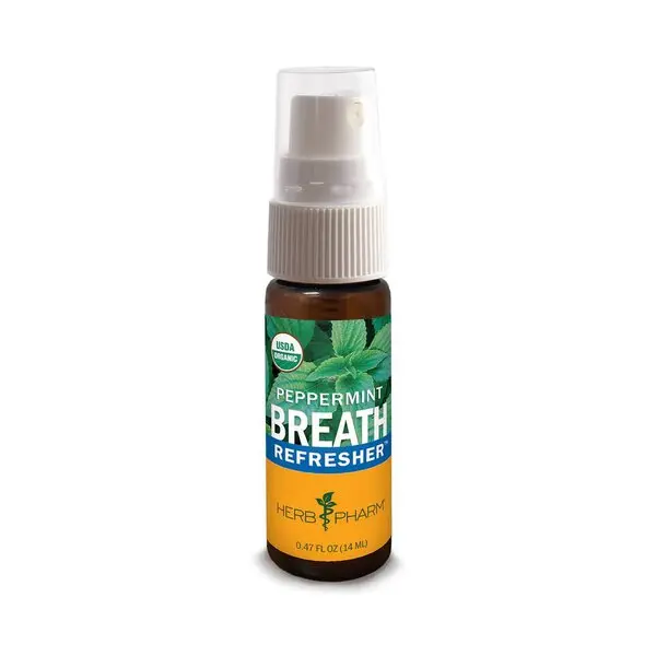 HERB PHARM Breath Refresher Peppermint 0.47 Ounce - One-color