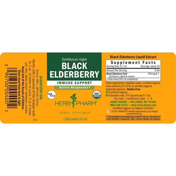 HERB PHARM Black Elderberry
