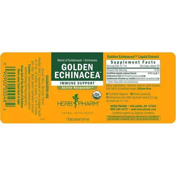 HERB PHARM Golden Echinacea 30 Ml