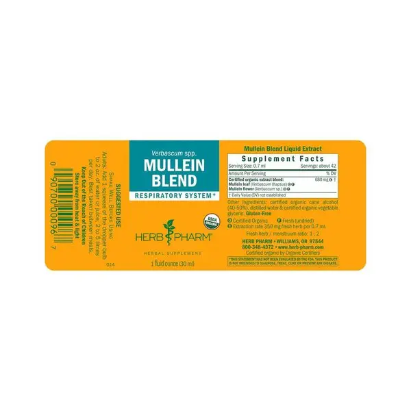 HERB PHARM Mullein Blend 30 Ml