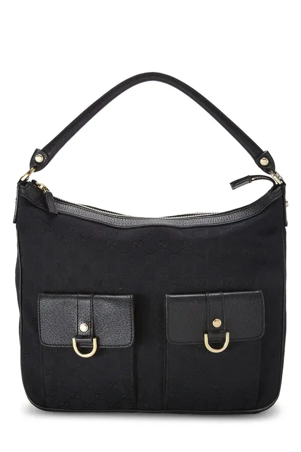 Gucci Gg Abbey Pocket Hobo - Black