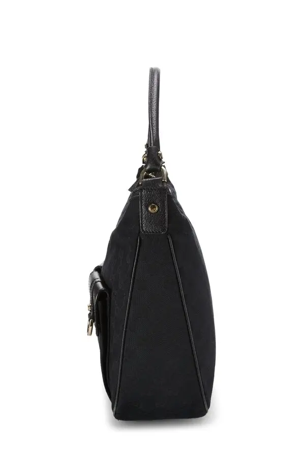 Gucci Gg Abbey Pocket Hobo - Black