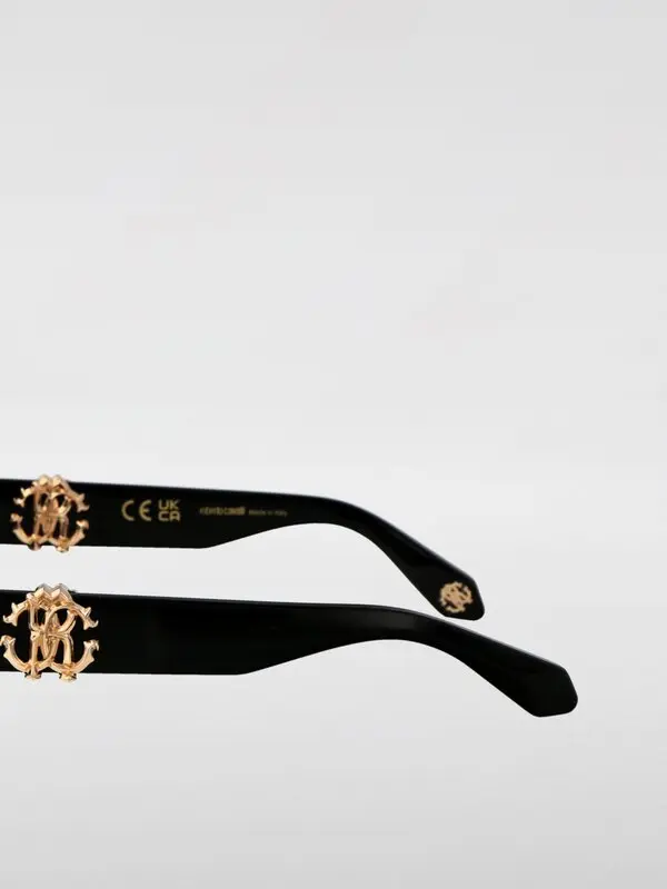 Roberto Cavalli Acetate Rectangular Sunglasses - Black