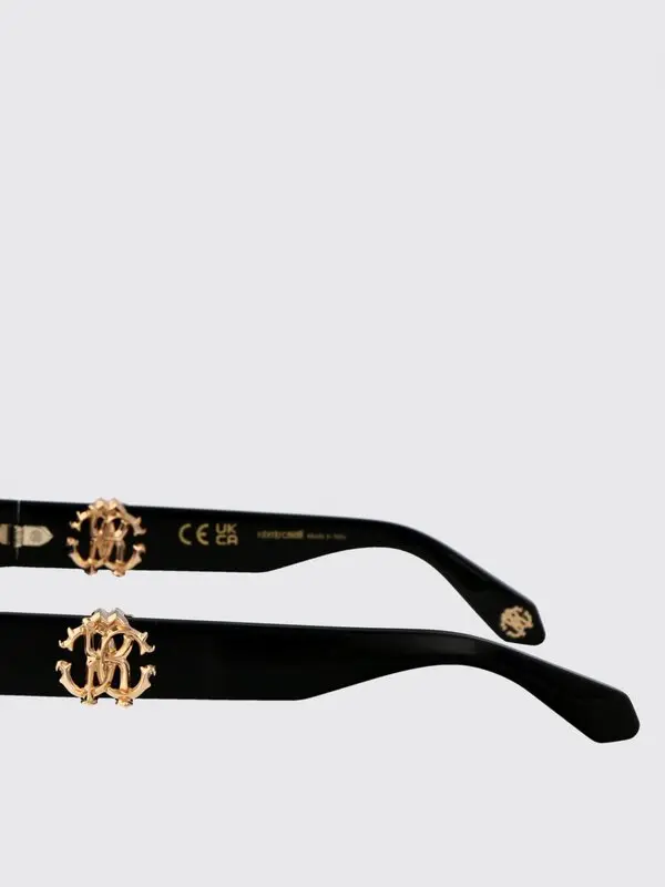 Roberto Cavalli Acetate Rectangular Sunglasses - Black