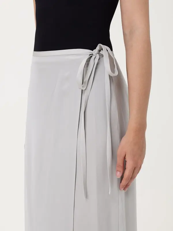 Theory Wrap Skirt - Silver