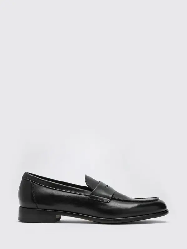 DOUCAL'S Leather Loafers - Black