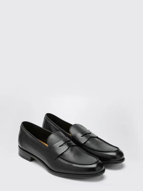 DOUCAL'S Leather Loafers - Black