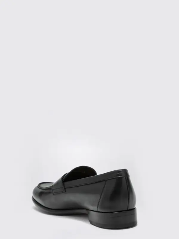 DOUCAL'S Leather Loafers - Black