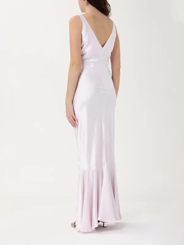 Sportmax V-neck Maxi Dress - Pink