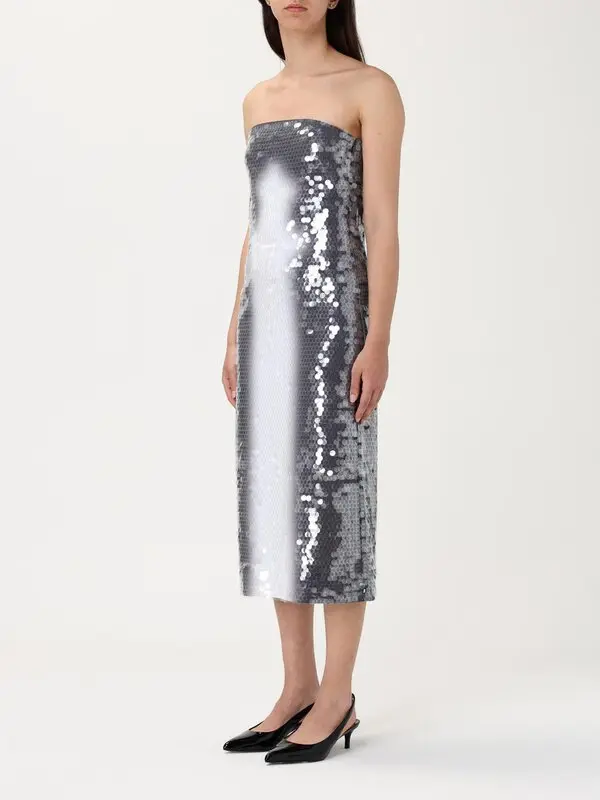 Sportmax Sequined Strapless Dress - Black