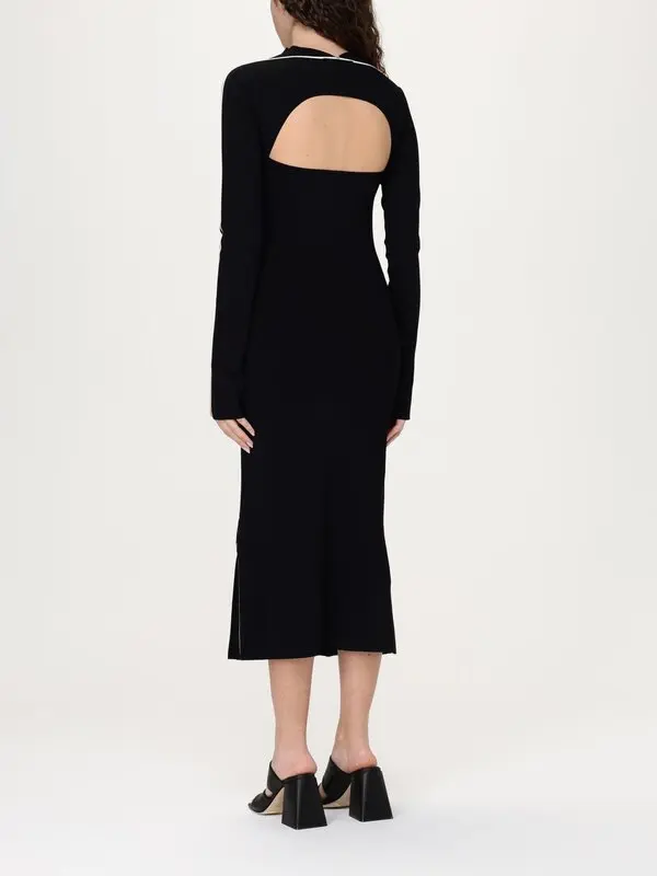 Sportmax Operoso Viscose Blend Crepe Knit Dress - Black - 65% Off |  Editorialist