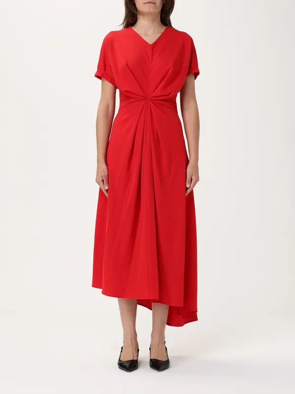 MEIMEIJ Meimei Draped Twist Dress - Red