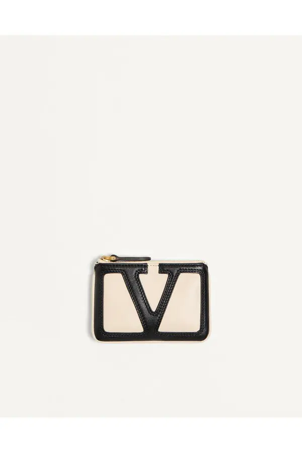 Valentino Garavani Viva Superstar Nappa Leather Key Ring - Black