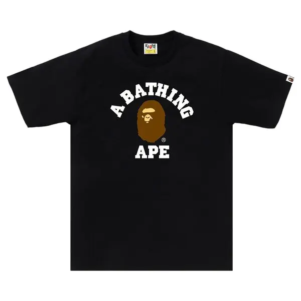 A BATHING APE College Tee - Black