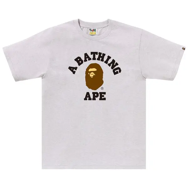 A BATHING APE College Tee - Grey
